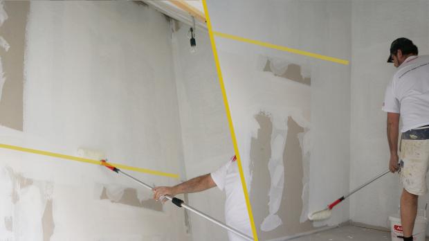 Gipskarton streichen - Trockenbaufarbe im Einsatz - Anleitung & Tipps @ diybook.at