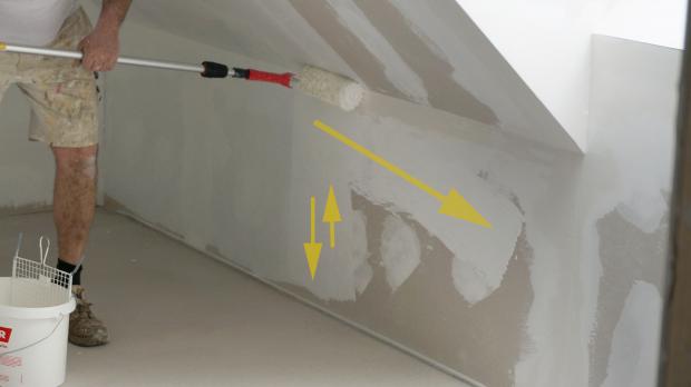 Gipskarton streichen - Trockenbaufarbe im Einsatz - Anleitung & Tipps @ diybook.at